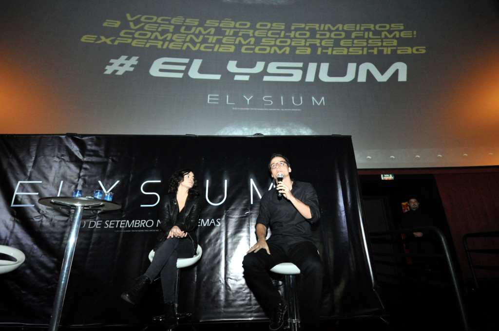 ELYSIUM Poster And Photos Of Director Neill Blomkamp and Matt Damon At ...